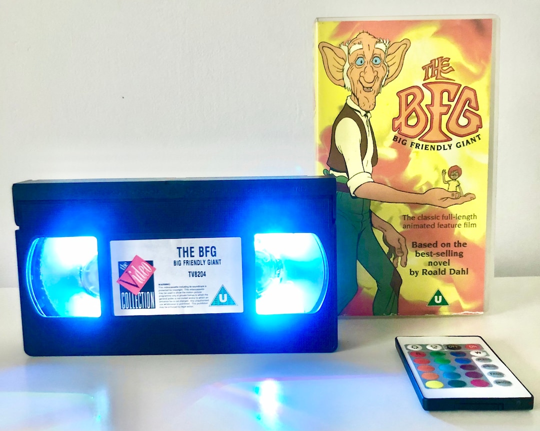 The BFG Retro VHS Video Tape Colour Changing USB Light - Etsy UK