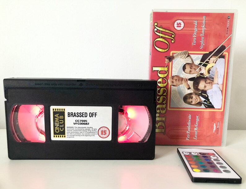 Brassed off VHS Video Tape Colour Changing Retro USB Light - Etsy UK