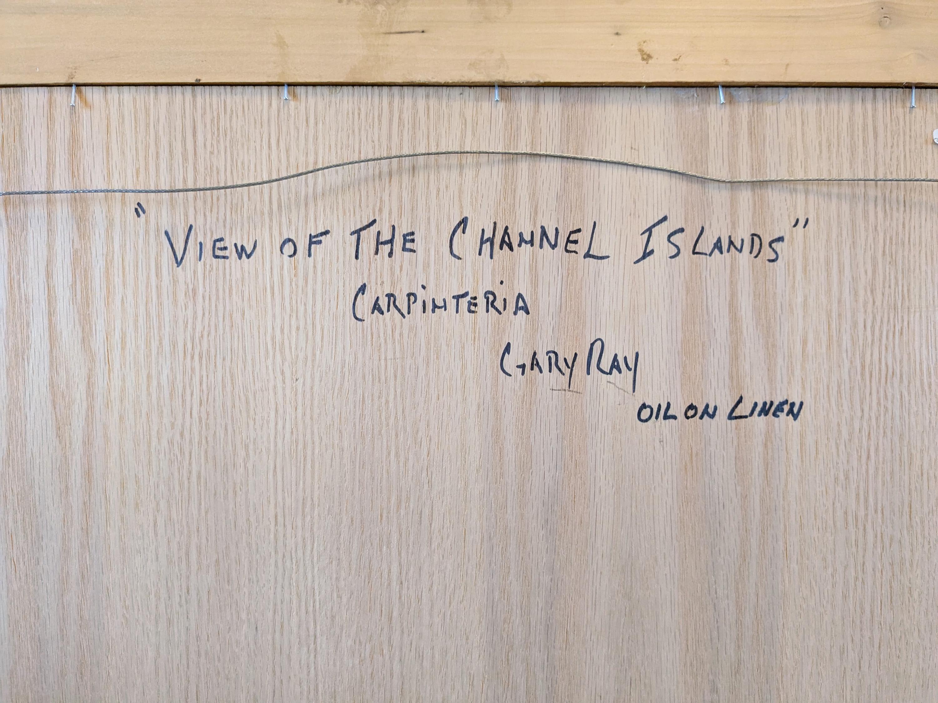 Gary Ray Oil Painting view of the Channel Islands Carpinteria, C. 1990s ...