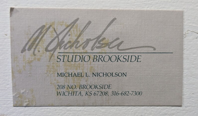 Michael Nicholson Acrylic on Paper "53rd Street: Islands & Dunes" 1989 ...