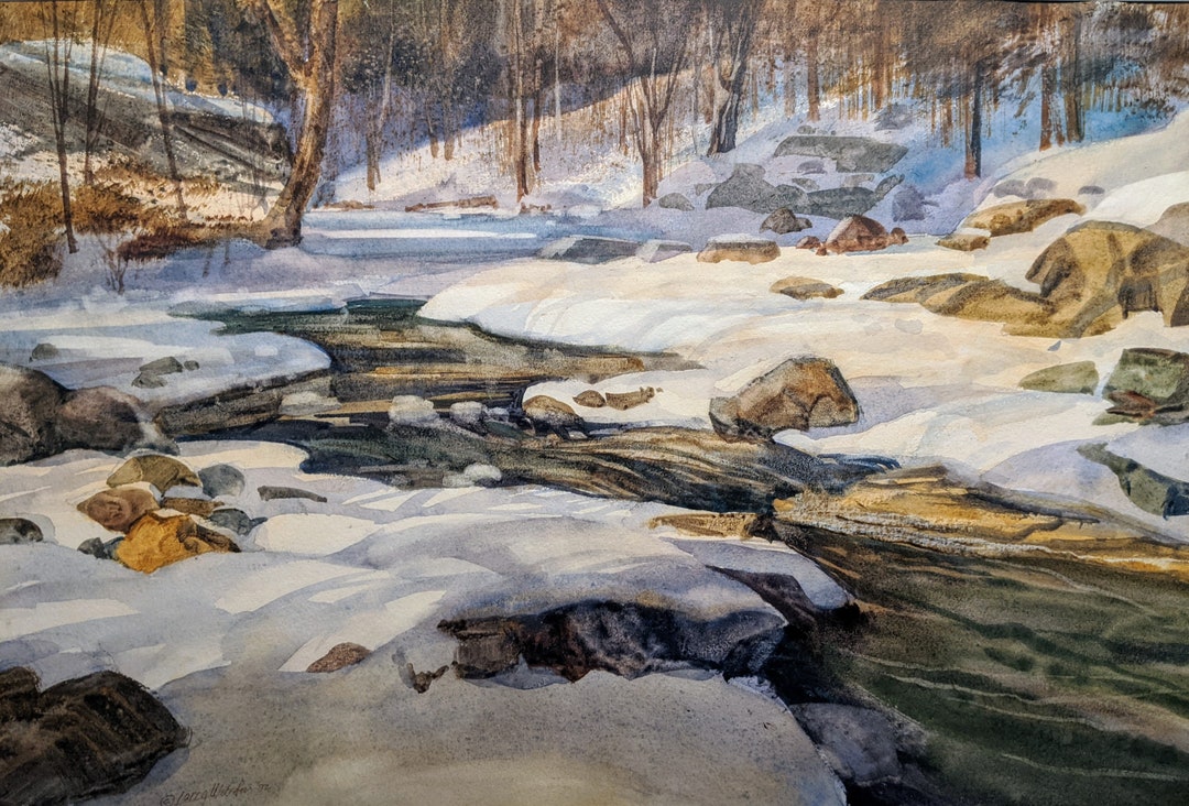 Larry Webster Aquarell ""Late Winter Freshet" 1982, signiert." - Etsy ...
