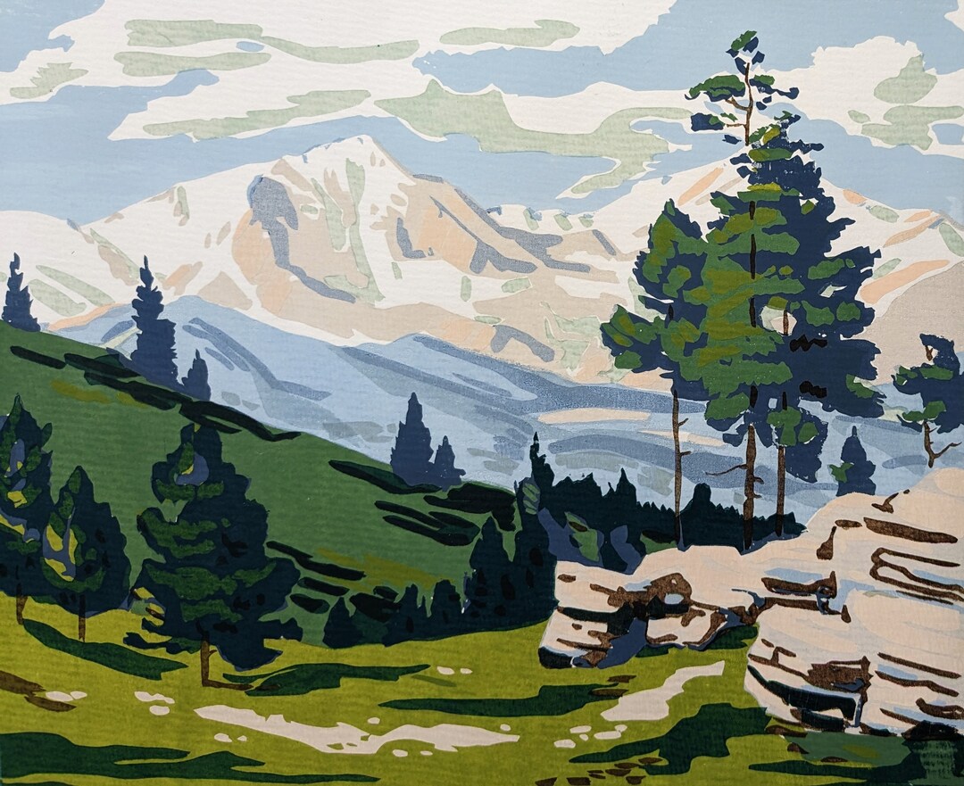 Alfred Wands Serigraph "high Country" C. 1970, Signed - Etsy
