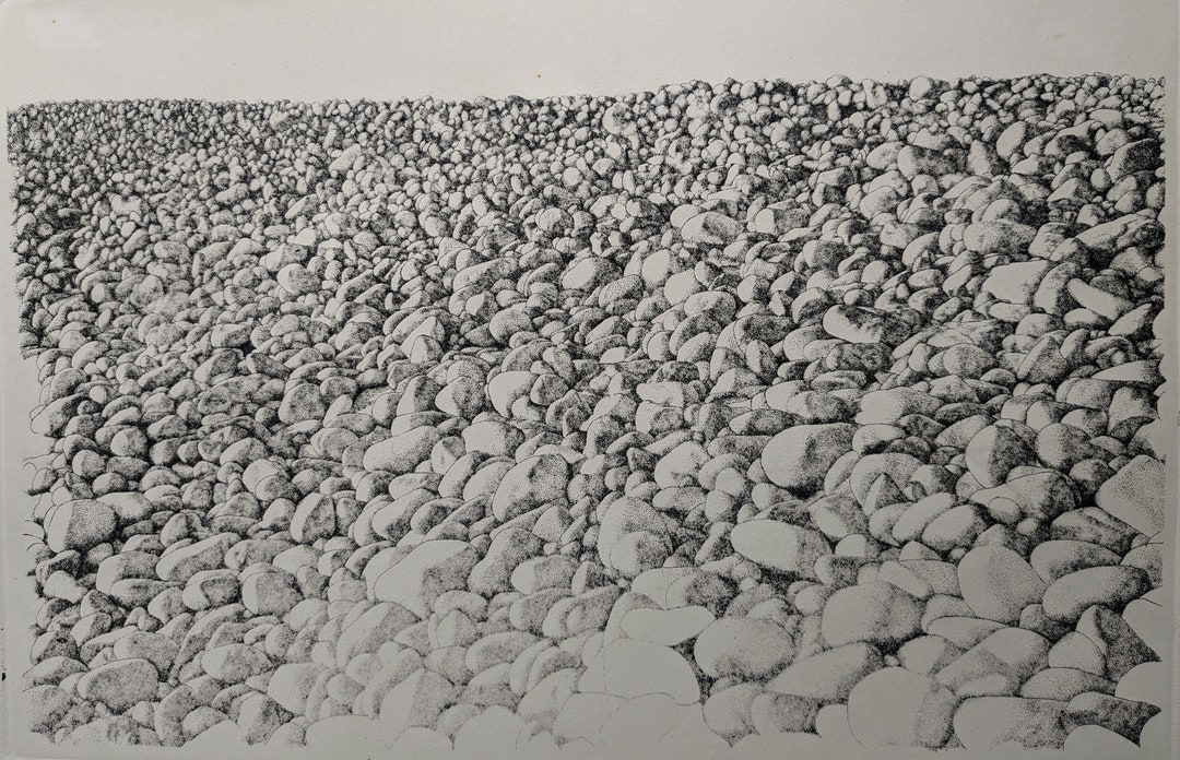 Herbert L. Fink Etching "rocks at Gloucester" 1966, Signed - Etsy