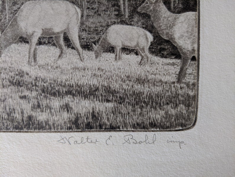 Walter E. Bohl Etching "big Country" 1970s, Signed - Etsy