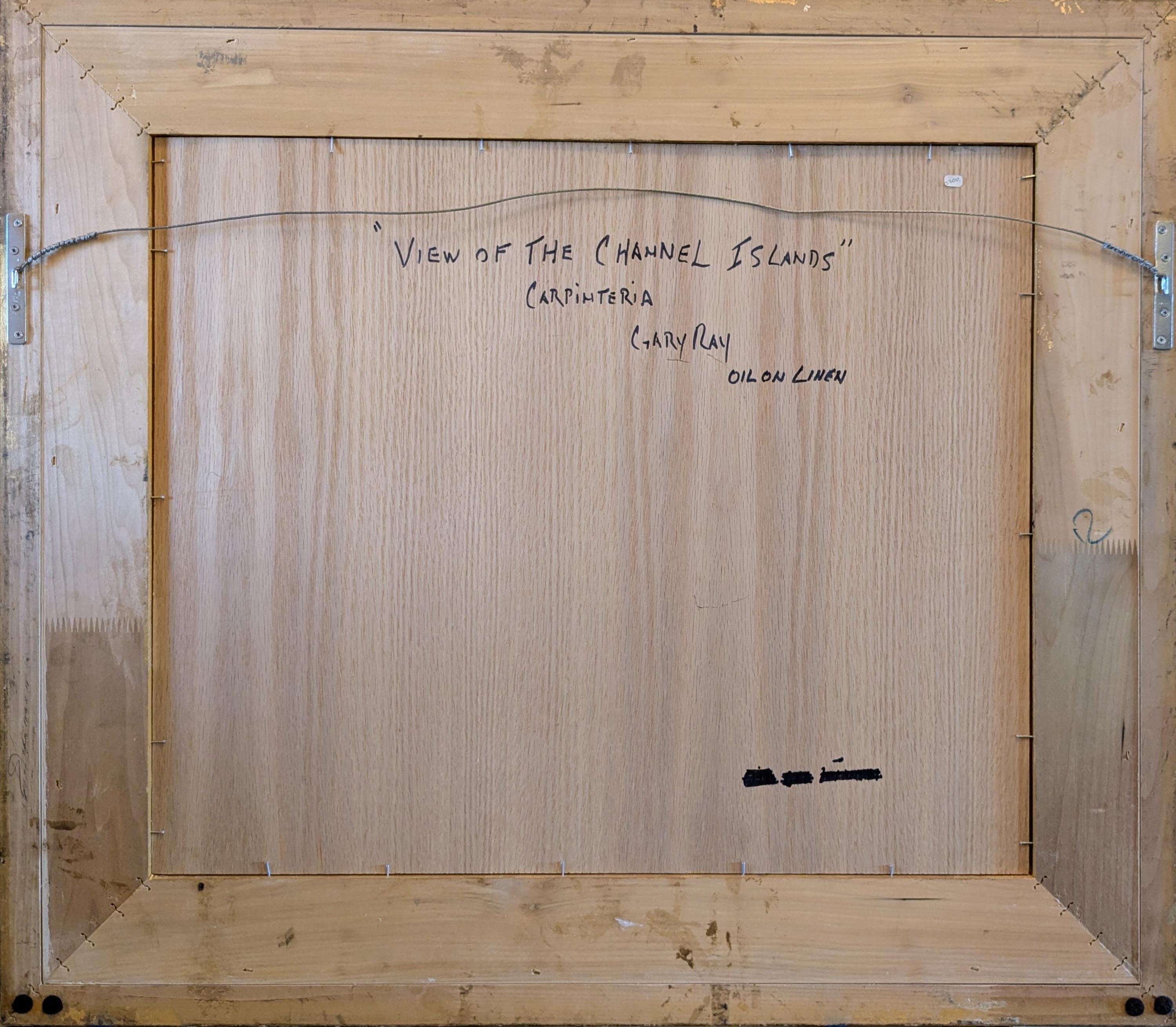 Gary Ray Oil Painting view of the Channel Islands Carpinteria, C. 1990s ...