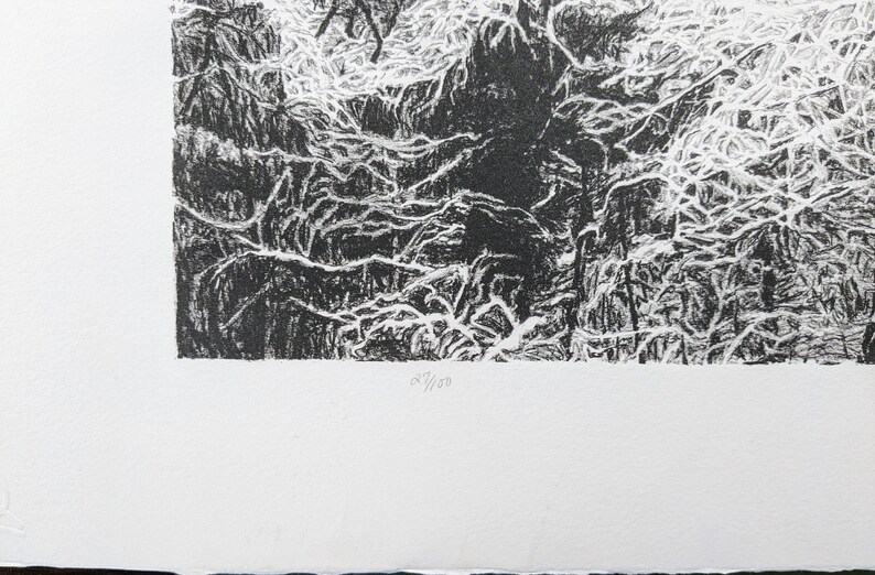 Barbara Pihos Lithograph first Snow C. 1990, Signed - Etsy