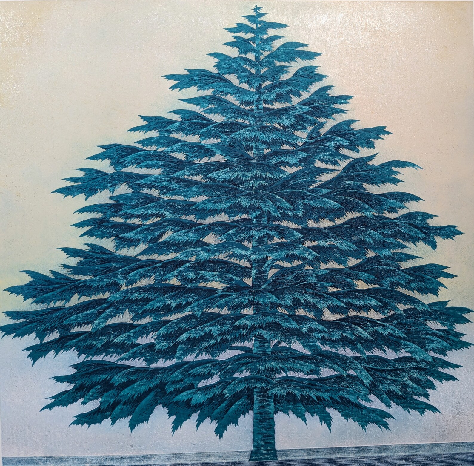 Hajime Namiki Woodblock "tree Scene 64-a" 1996, Signed - Etsy
