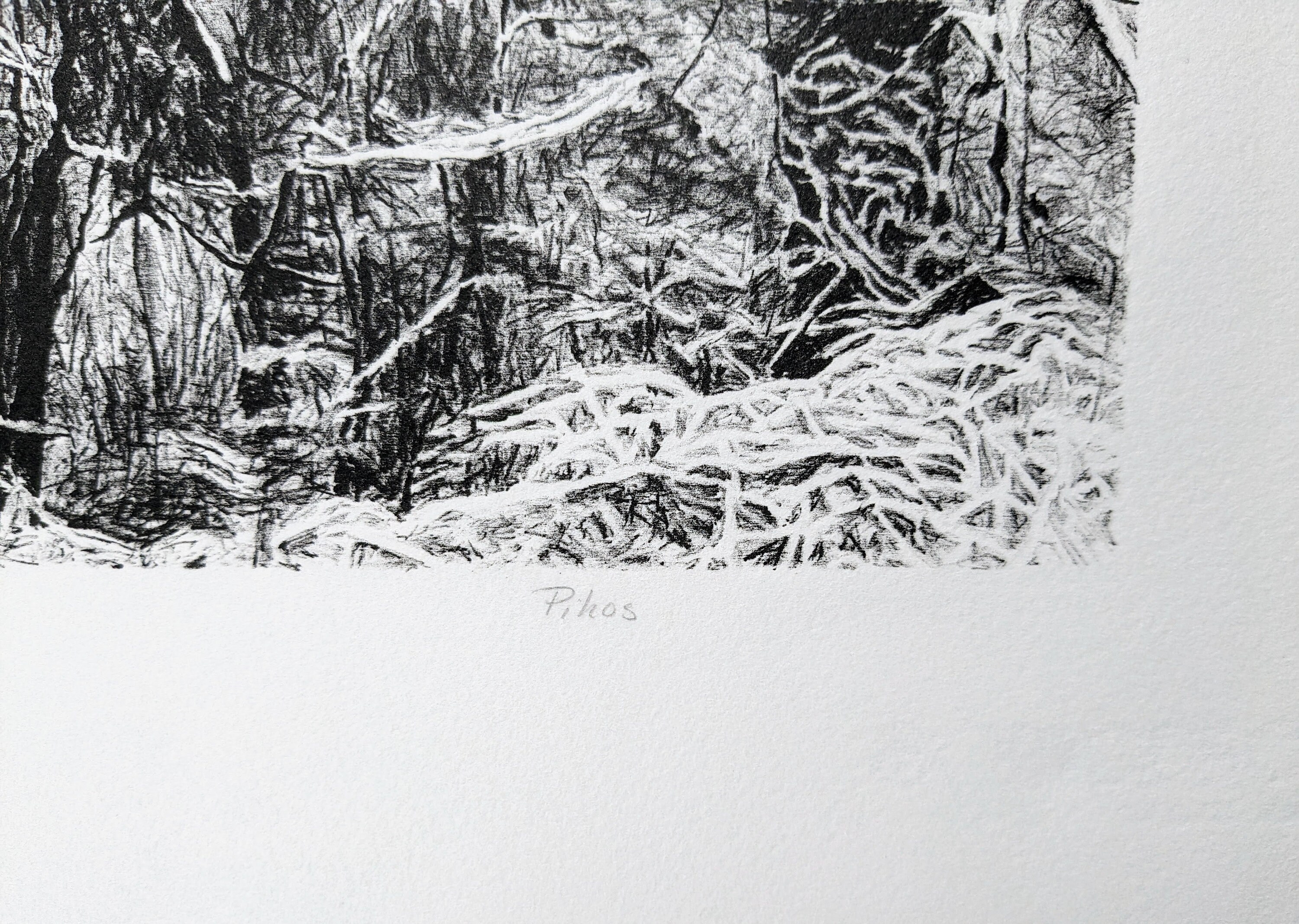 Barbara Pihos Lithograph first Snow C. 1990, Signed - Etsy