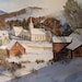 Frederick Kubitz Watercolor on Paper, "burke's Hollow, VT in Winter ...