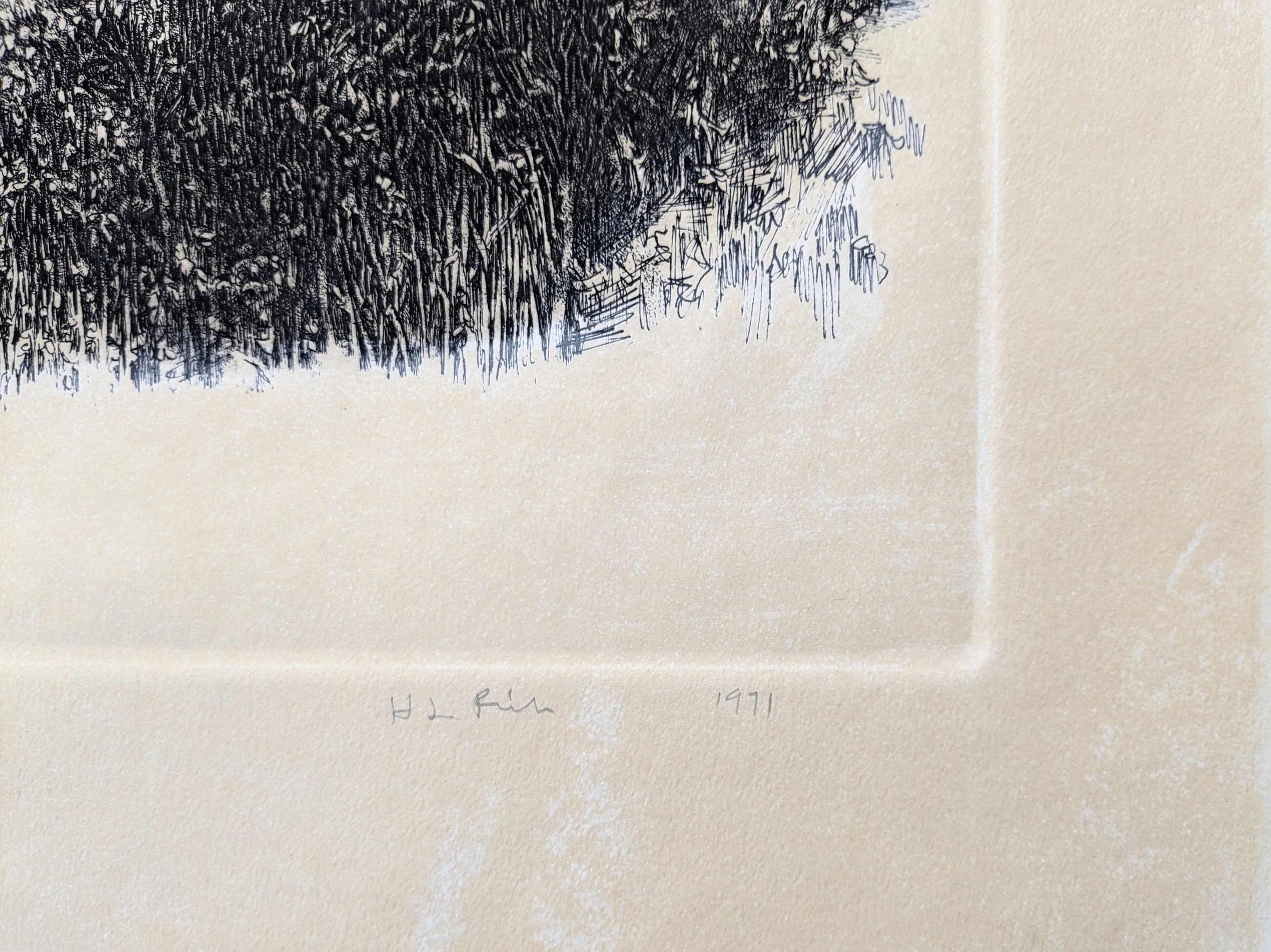 Herbert L. Fink Etching "back Road" 1971, Signed - Etsy