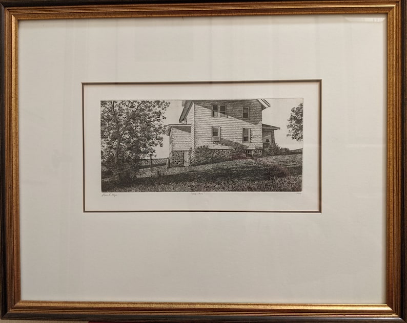 Steven Kozar Etching "milo's House" 1990, Pencil Signed - Etsy