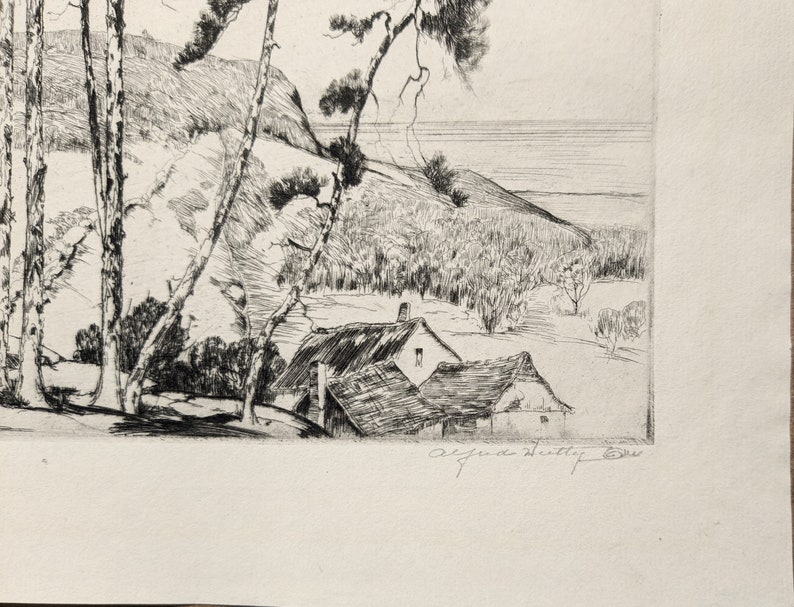 Alfred Hutty Etching "nearing the Sea" 1930, Signed - Etsy