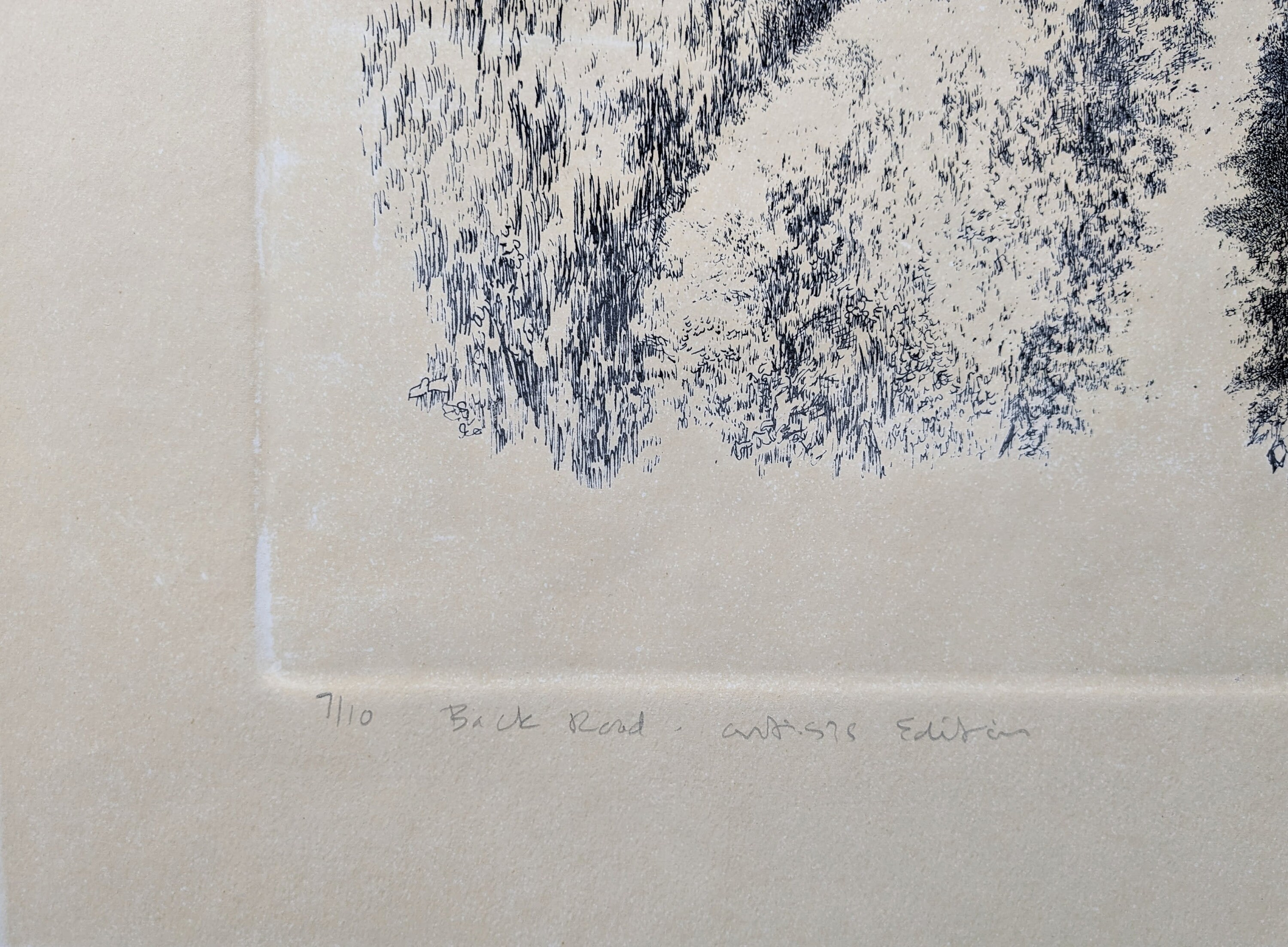 Herbert L. Fink Etching "back Road" 1971, Signed - Etsy