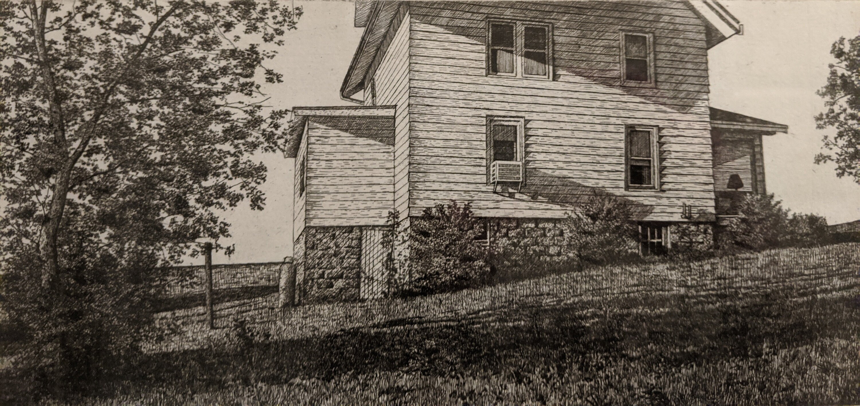 Steven Kozar Etching "milo's House" 1990, Pencil Signed - Etsy
