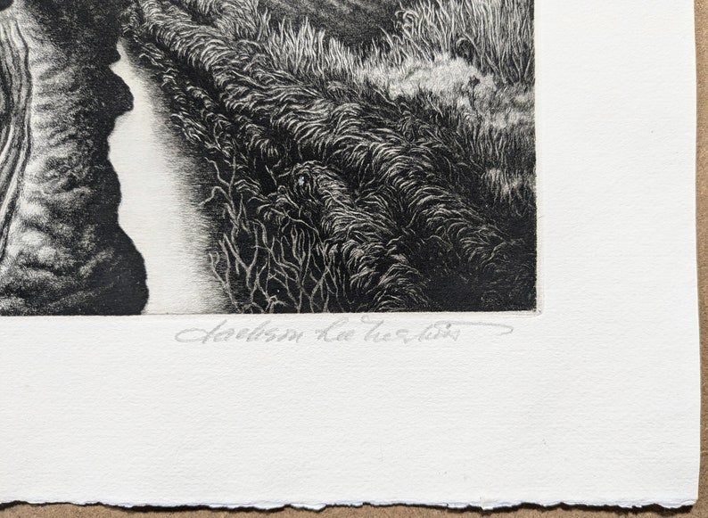 Jackson Lee Nesbitt Etching "november Evening" 1946, Signed - Etsy