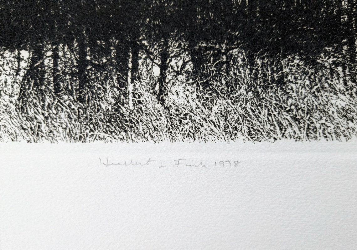 Herbert Fink Etching "randy's Hunting Tree" 1978, Signed - Etsy Canada
