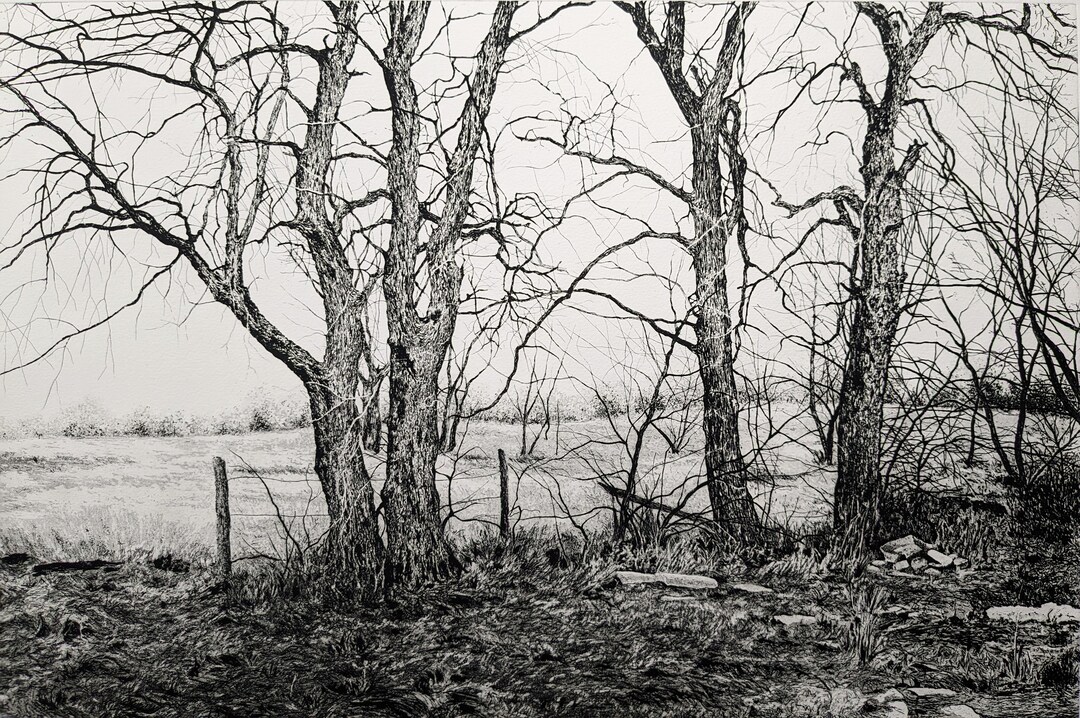 Barbara Pihos Etching "end of Waverly" 1983, Signed - Etsy