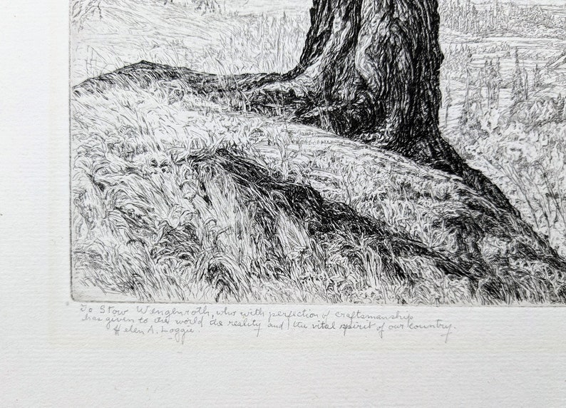 Helen A Loggie Etching "from Goat Mountain" 1932, Signed - Etsy