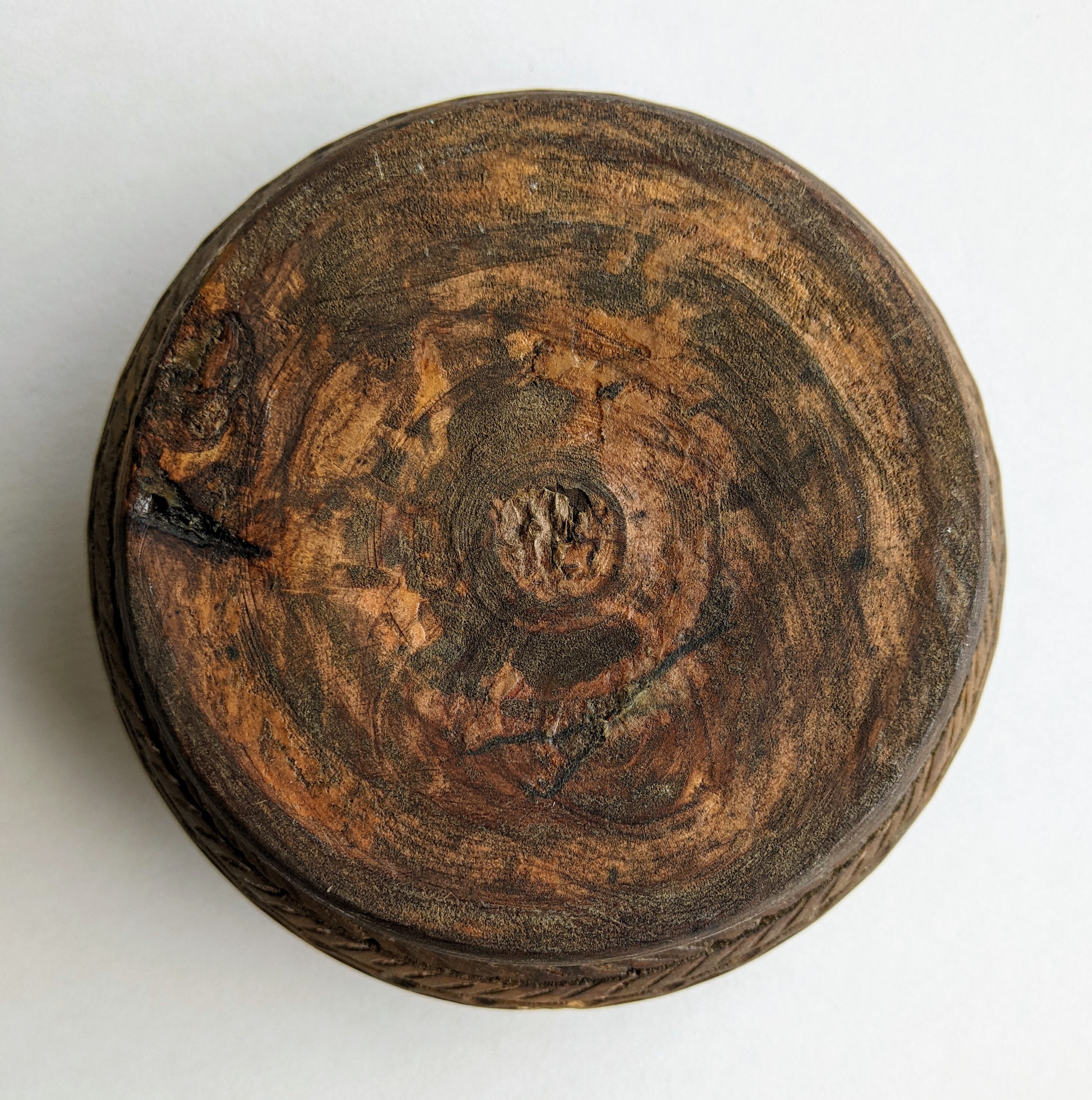 Chip Carved Wooden Salt Bowl With Lid C. 1800s - Etsy