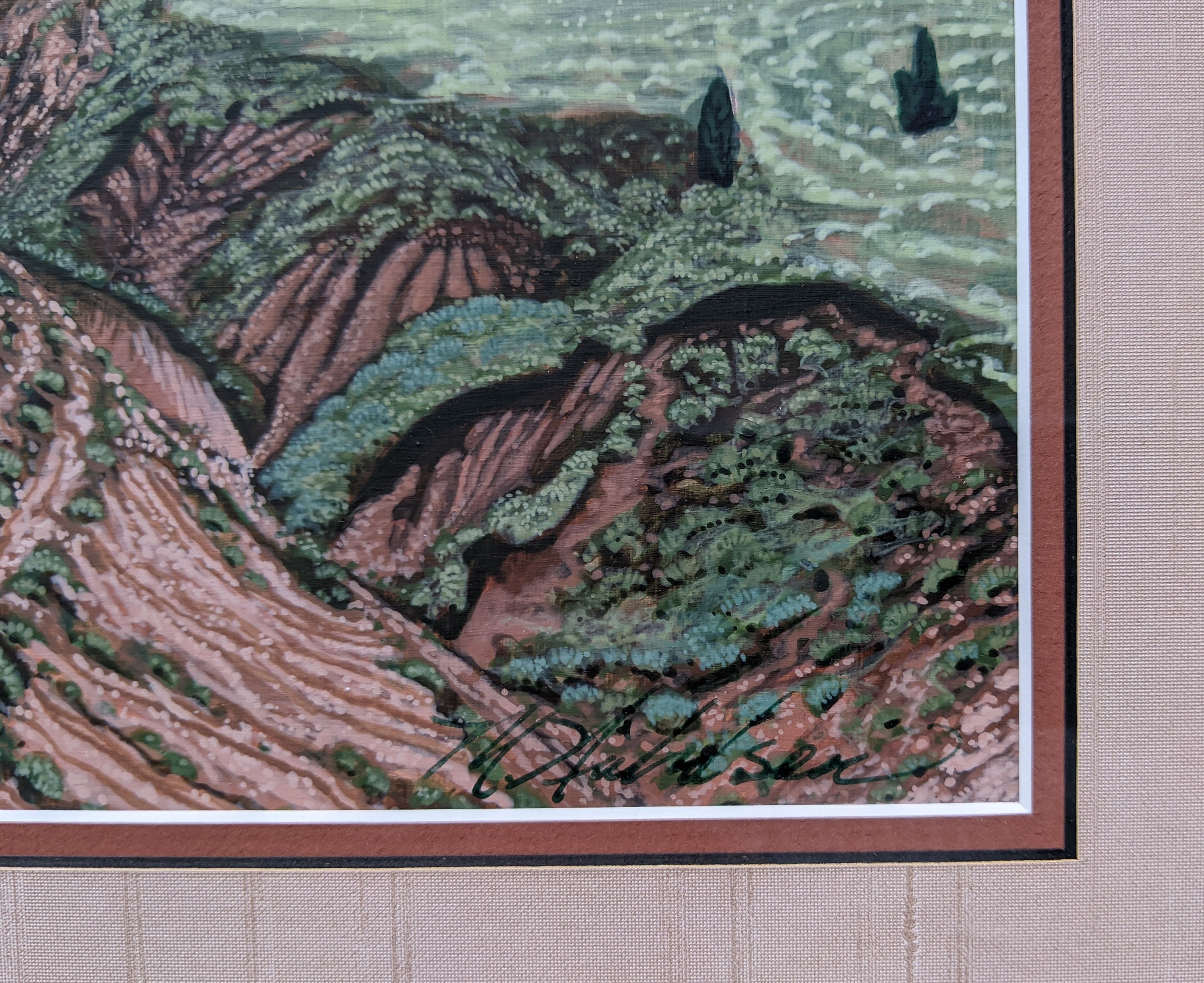 Michael L. Nicholson Acrylic Painting "just Minutes From the Copa" 1987 ...