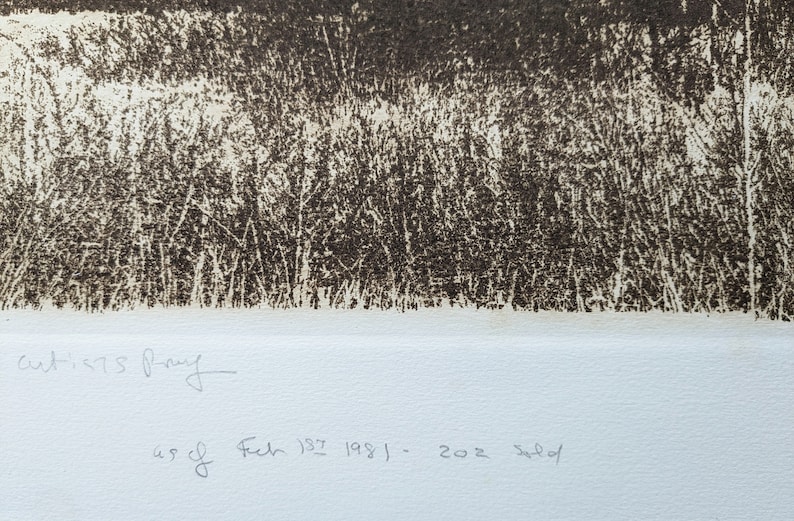 Herbert L. Fink Etching "oaks and Hickories" 1980, Signed - Etsy