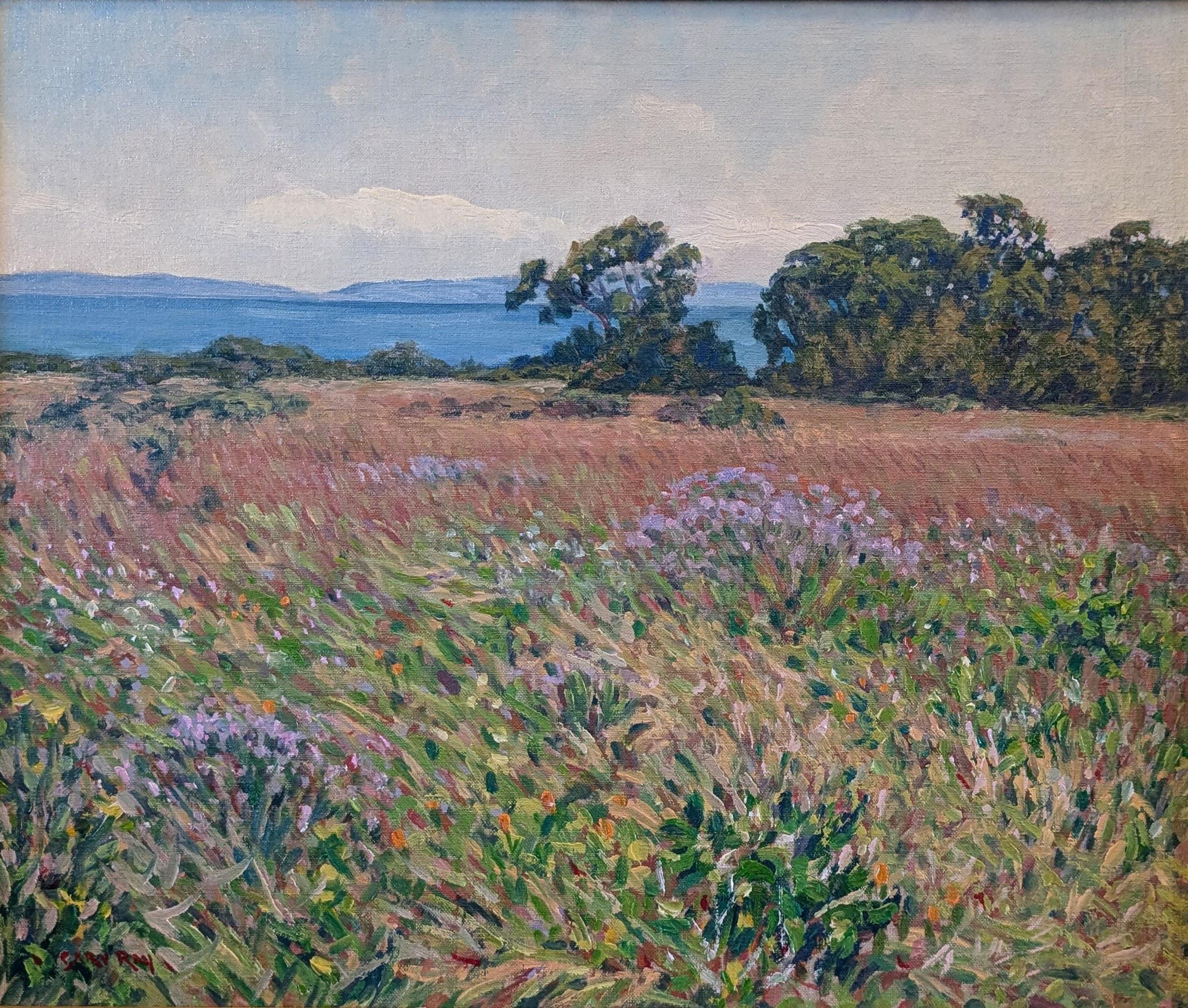 Gary Ray Oil Painting "view of the Channel Islands" Carpinteria, C ...