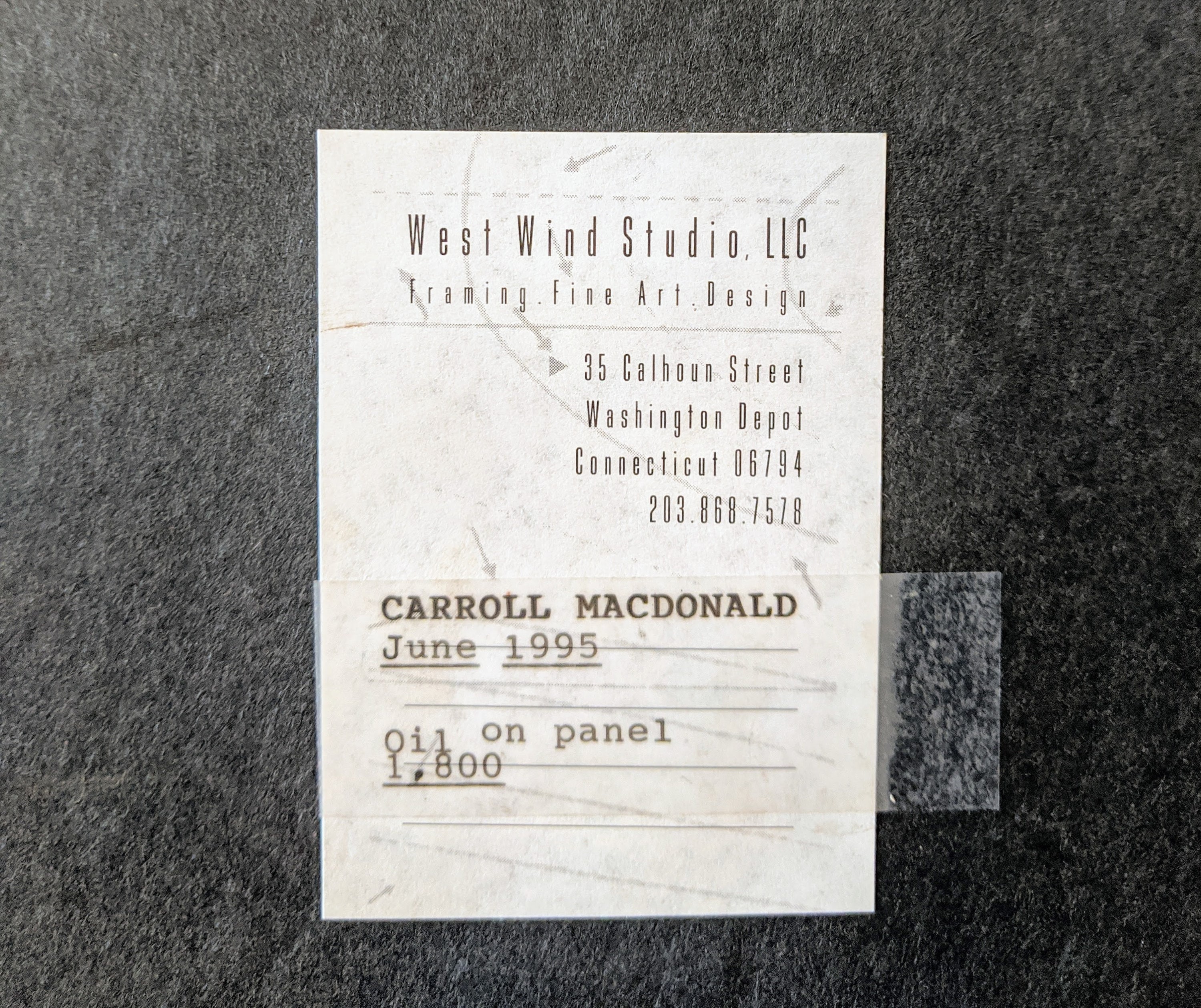 Carroll Macdonald Oil Painting on Board, trees Along the Housatonic ...