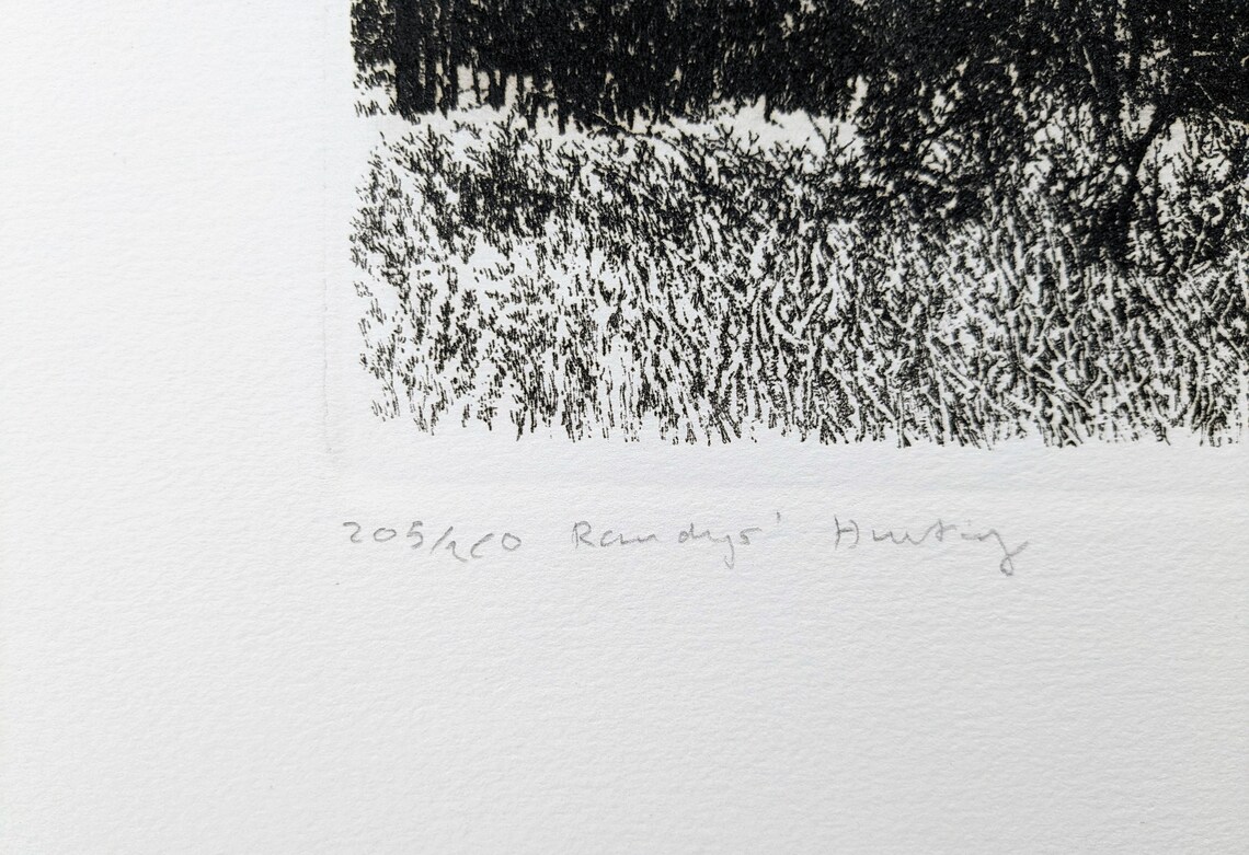 Herbert Fink Etching "randy's Hunting Tree" 1978, Signed - Etsy
