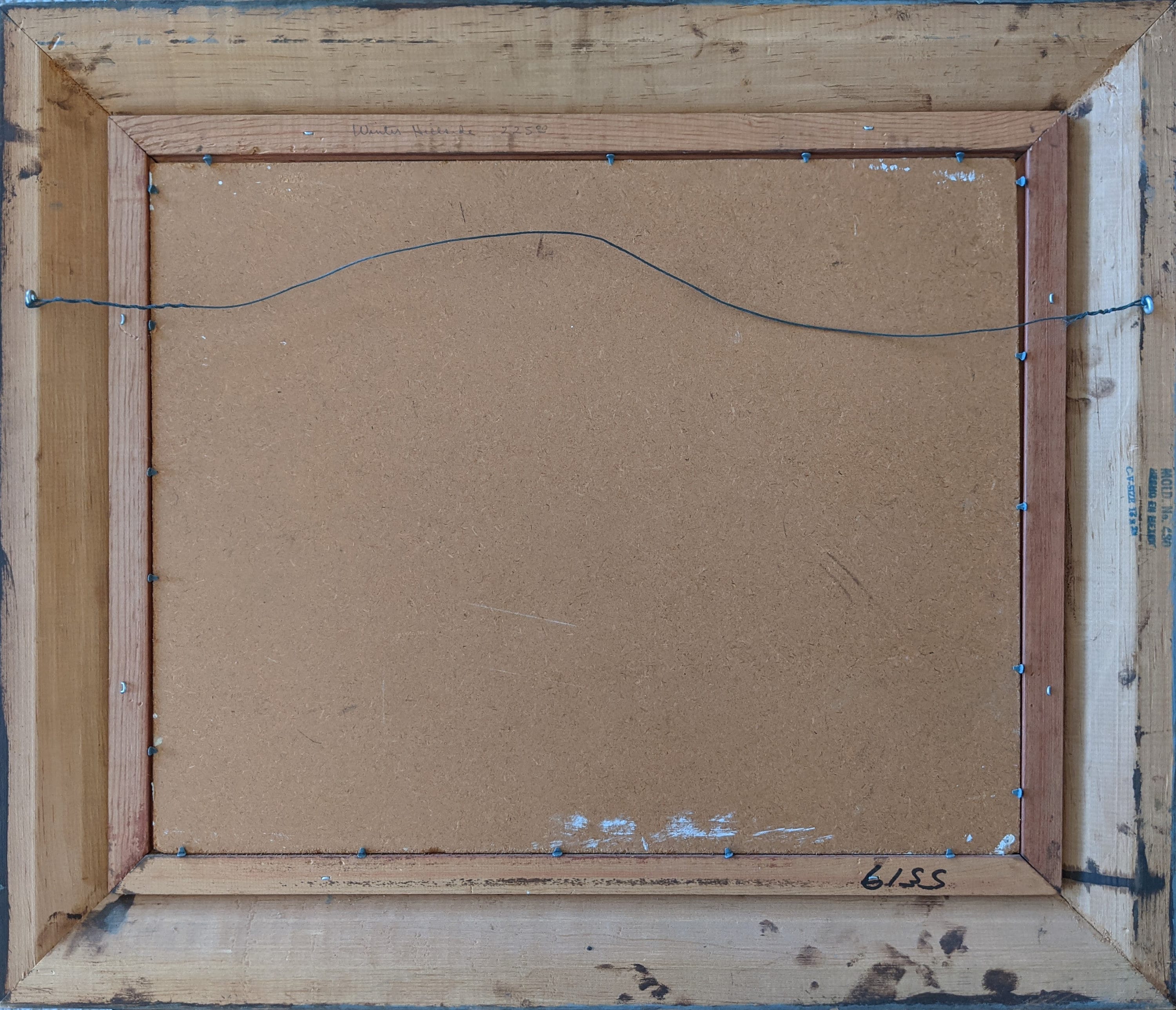 James Messimer (new Mexico) Oil Painting on Board "winter Hillside ...