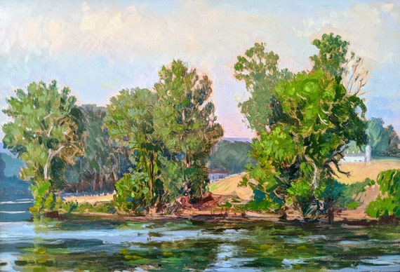 Carroll Macdonald Oil Painting on Board trees Along the | Etsy