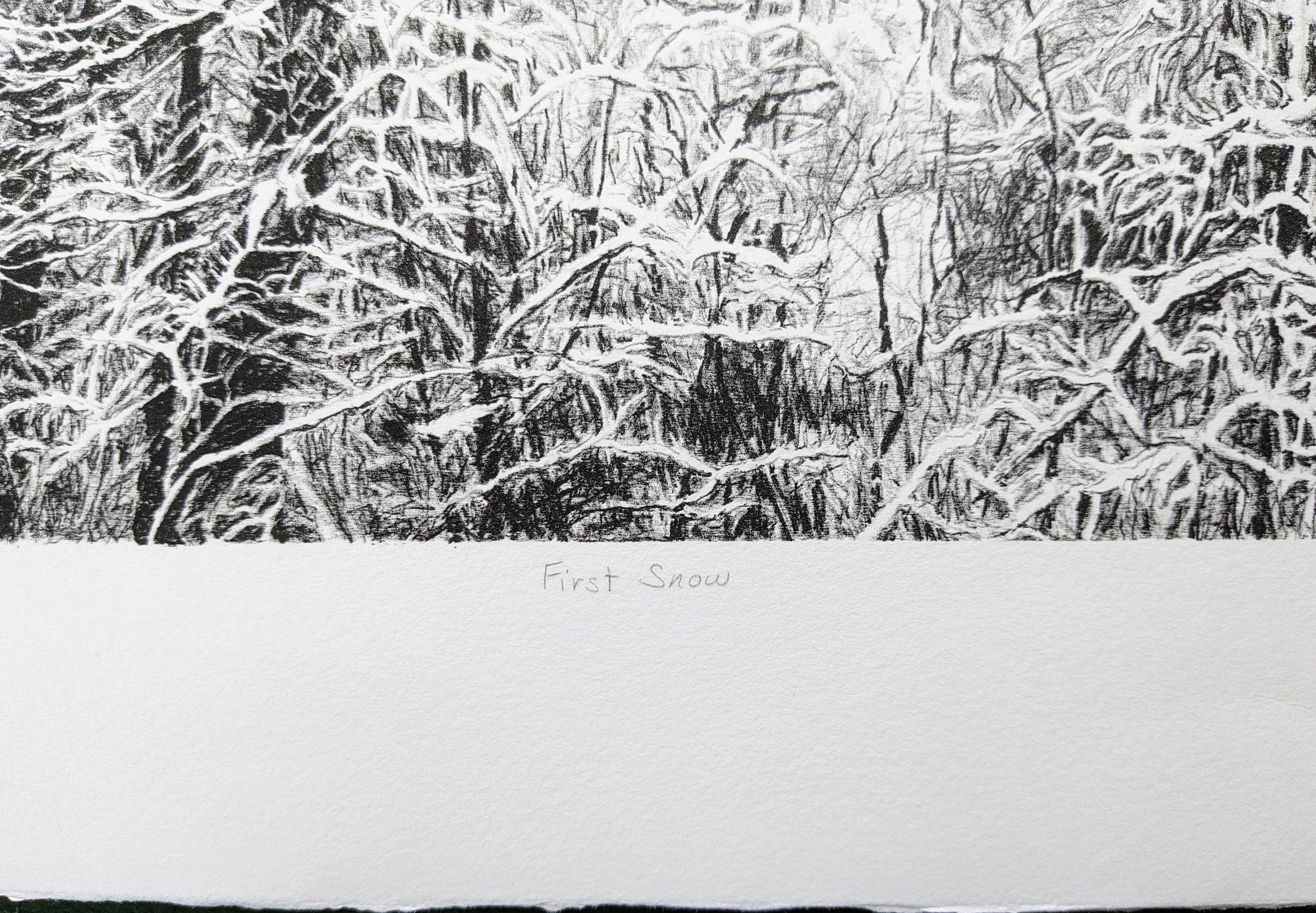 Barbara Pihos Lithograph first Snow C. 1990, Signed - Etsy
