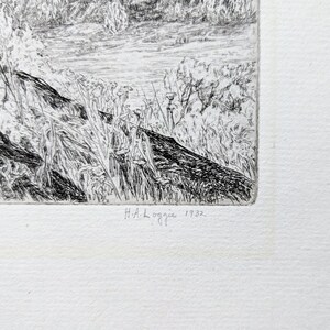 Helen A Loggie Etching "from Goat Mountain" 1932, Signed - Etsy