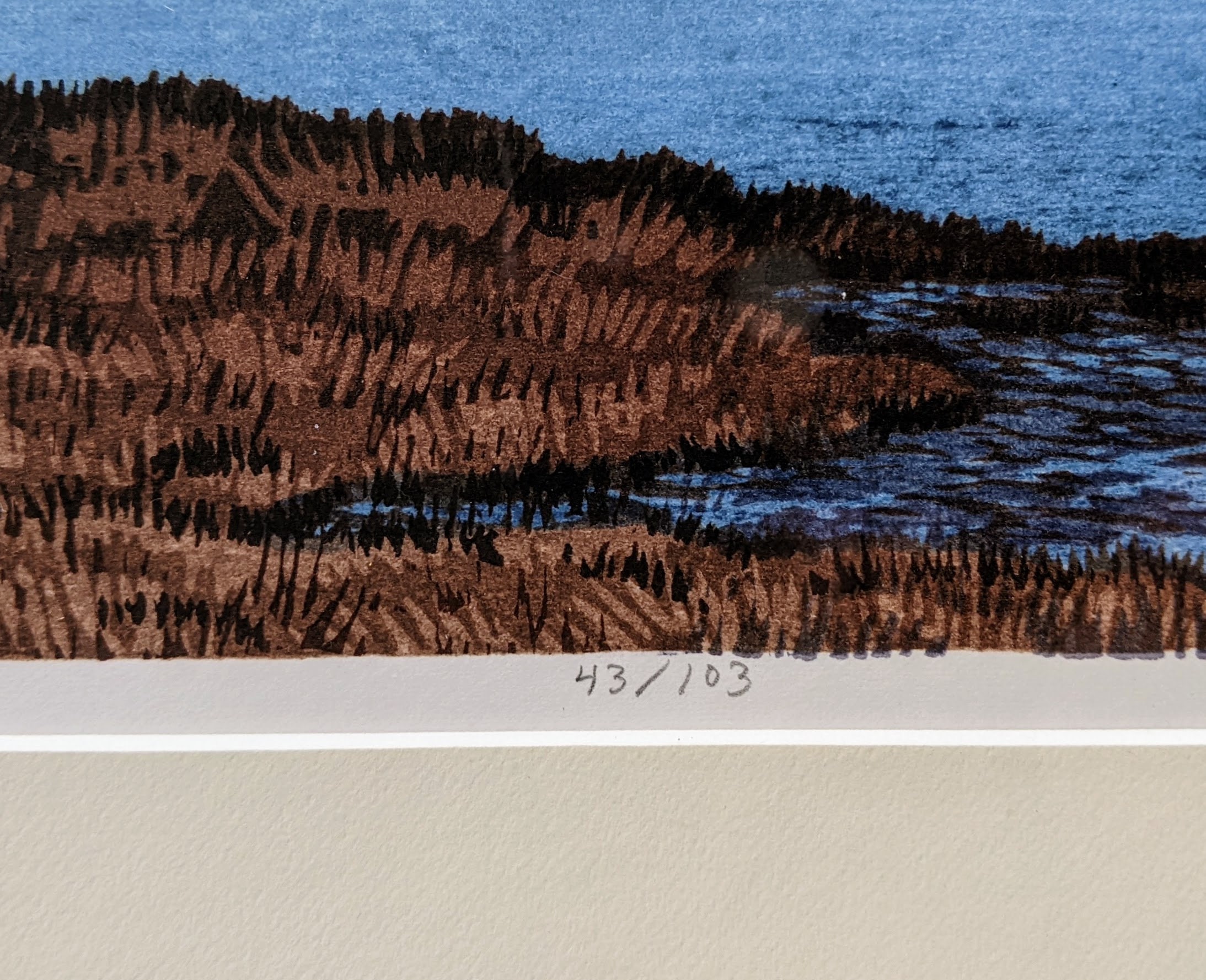 Micah Schwaberow Woodblock "winter Moon, Estero Trail" 1999, Signed - Etsy