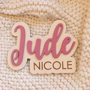 Hospital Name Sign Baby Hospital Name Sign Baby Name Plate Newborn Sign ...