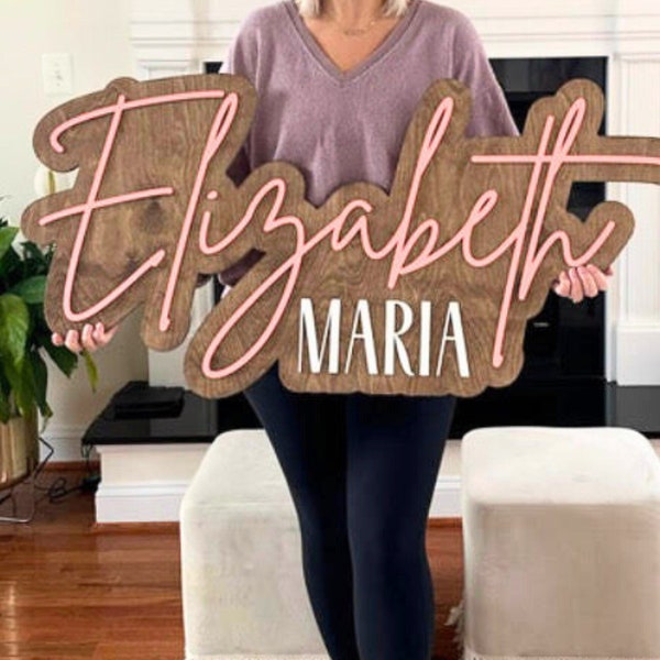 Large Name Sign - Etsy