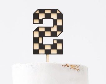 Two Fast Cake Topper, Racecar Cake Topper, Checkered Flag, Racing Flag ...