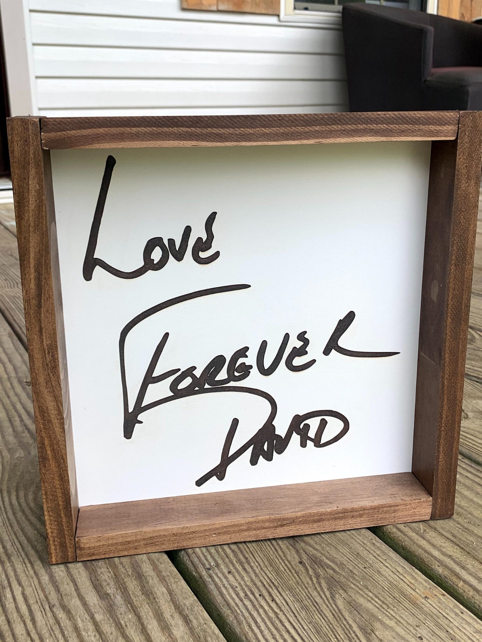 Actual Handwriting Gift Engraved Memorial Gift Custom Handwriting Sign ...
