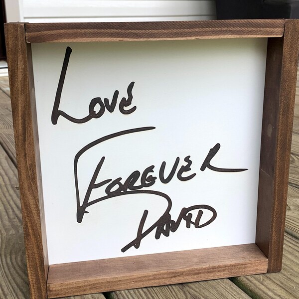 Custom Handwriting Sign - Etsy