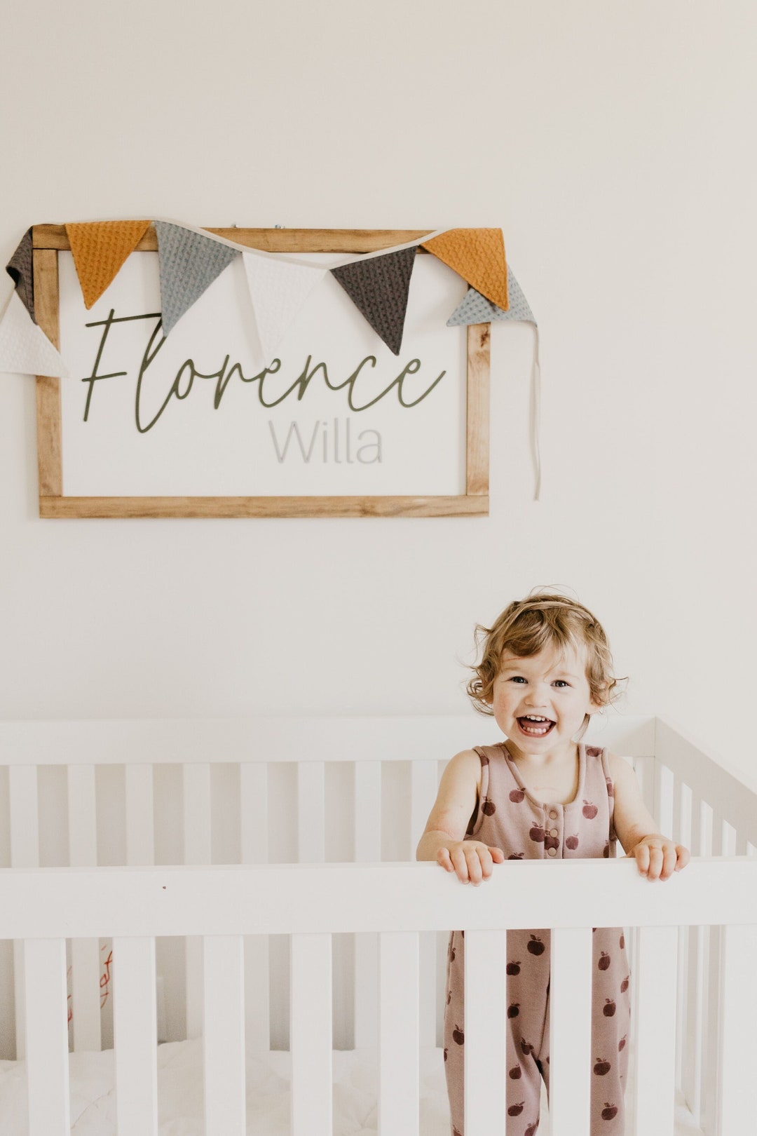 Above Crib Custom Name Sign 3D Nursery Name Cut Out Personalized ...