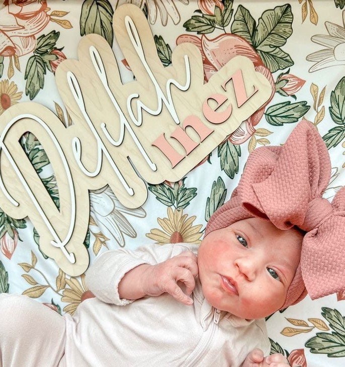 3D Nursery Sign Layered Name Custom Layered Baby Name Sign - Etsy