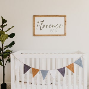 Above Crib Custom Name Sign 3D Nursery Name Cut Out Personalized ...