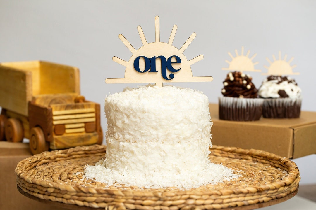 Sun Boho Cake Topper Sun ONE Smash Cake Beach Themed First Birthday ...