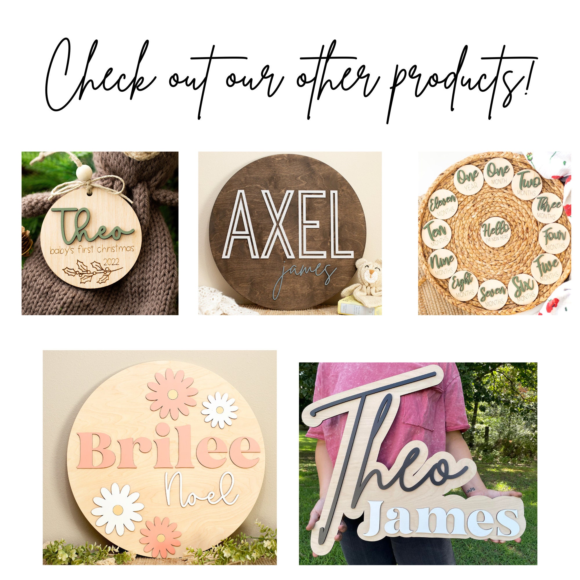 Wooden Baby Name Sign My Name is Baby Name Sign Baby - Etsy