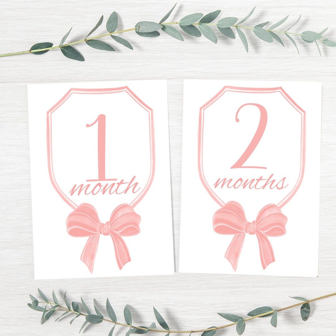 Milestone Cards Baby Monthly Milestone Markers Baby Milestone Cards ...