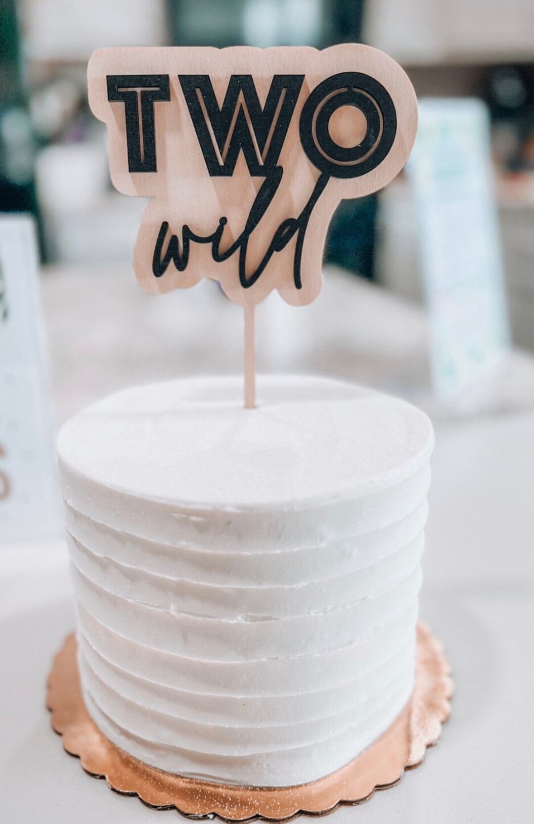 Two Wild Cake Topper Birthday Tropical Theme 2nd Birthday Party Jungle ...