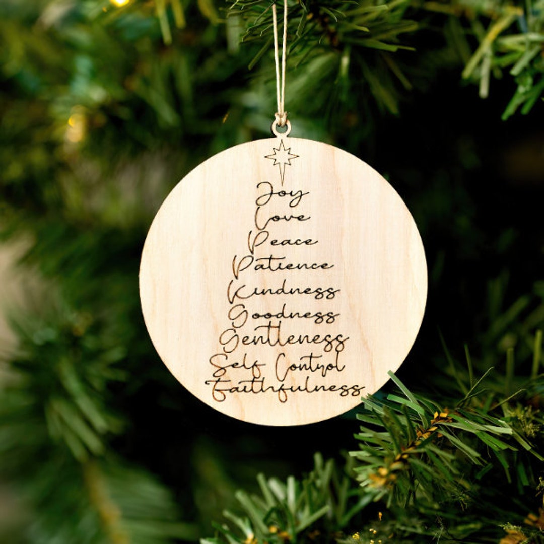 Fruit of the Spirit Christmas Ornament Holiday Christian Ornaments ...