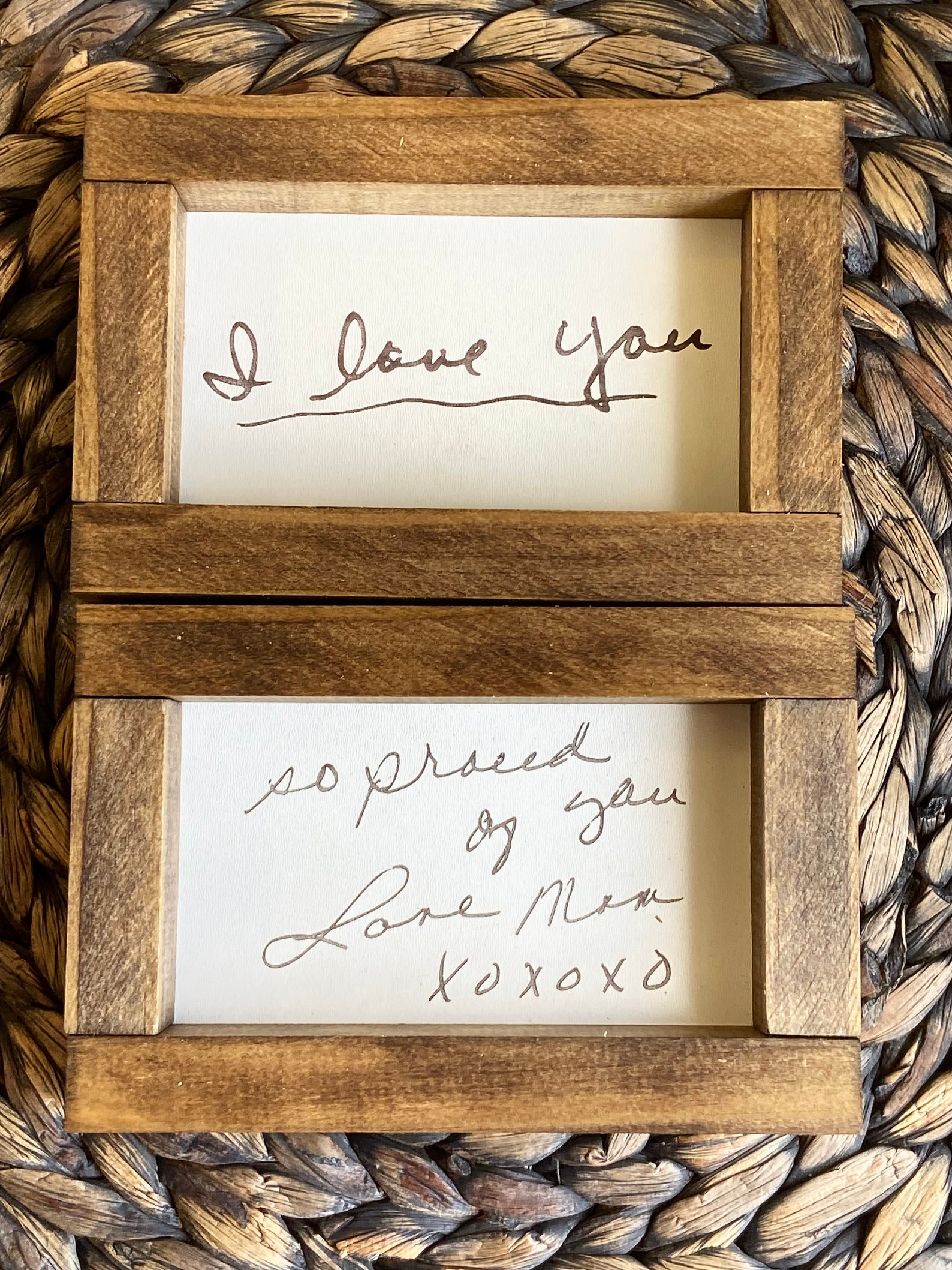 Actual Handwriting Gift Engraved Memorial Gift Custom Handwriting Sign ...