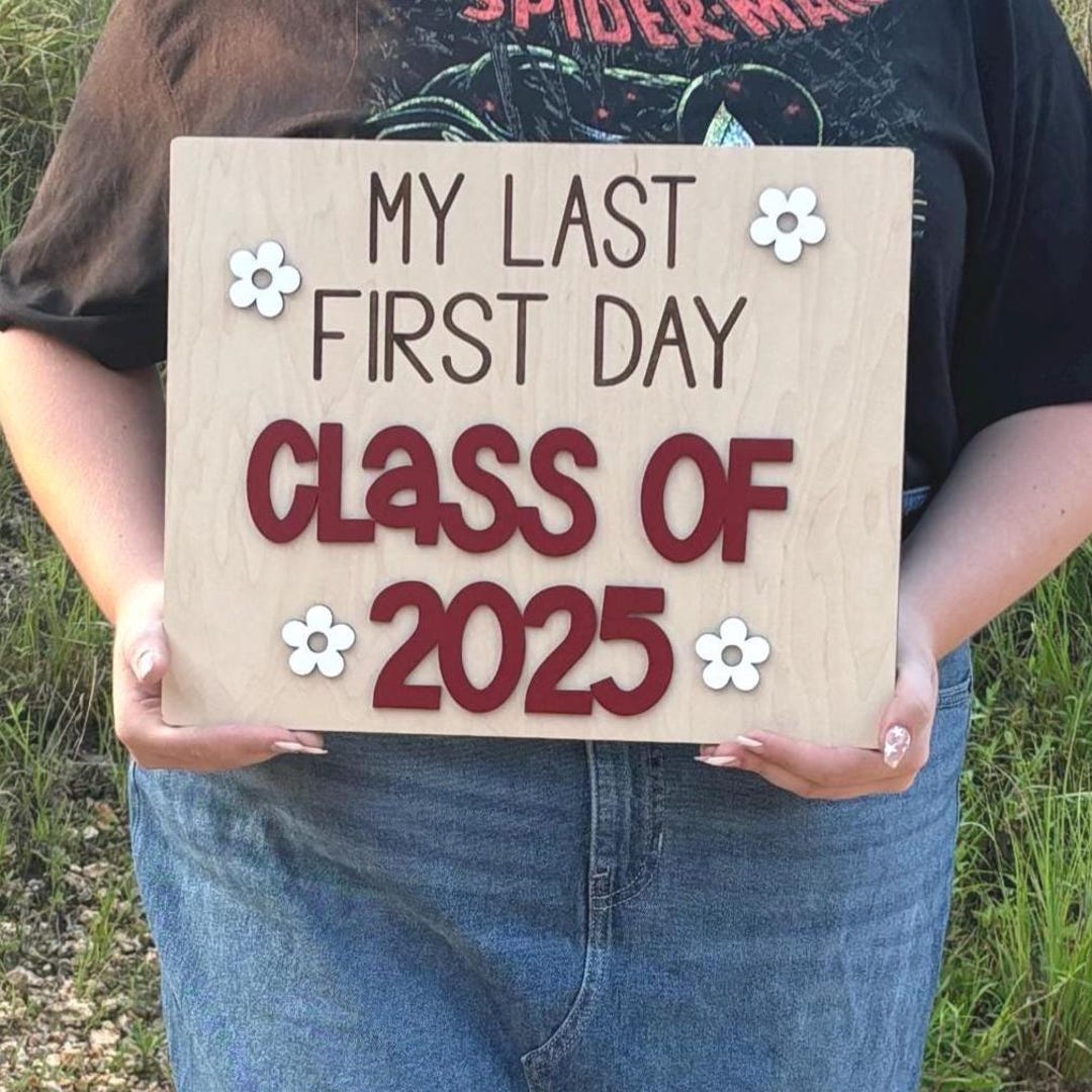 Senior Wood Sign Class of Sign Senior Photo Prop Boho Flower Senior ...