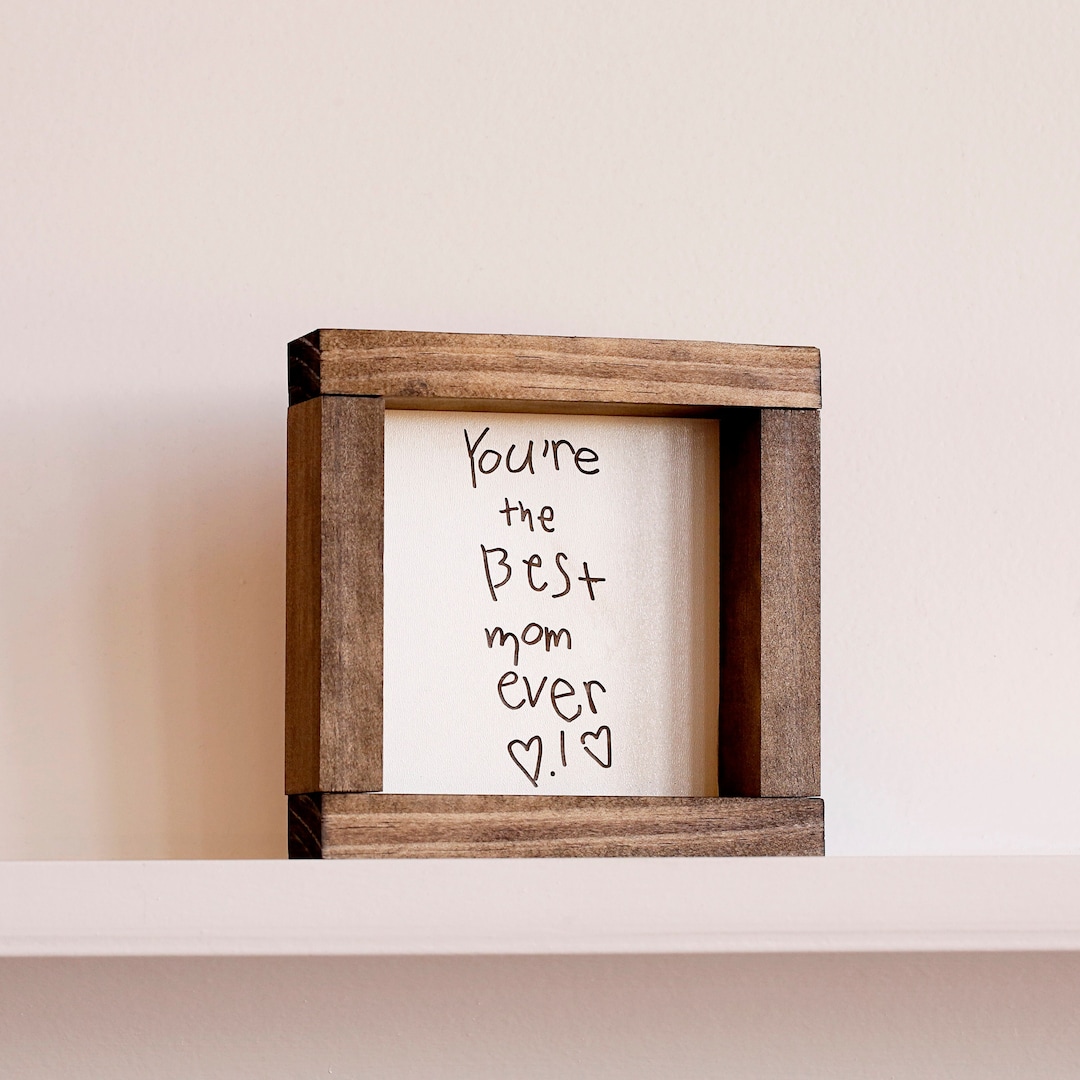 Actual Handwriting Gift Engraved Memorial Gift Custom Handwriting Sign ...