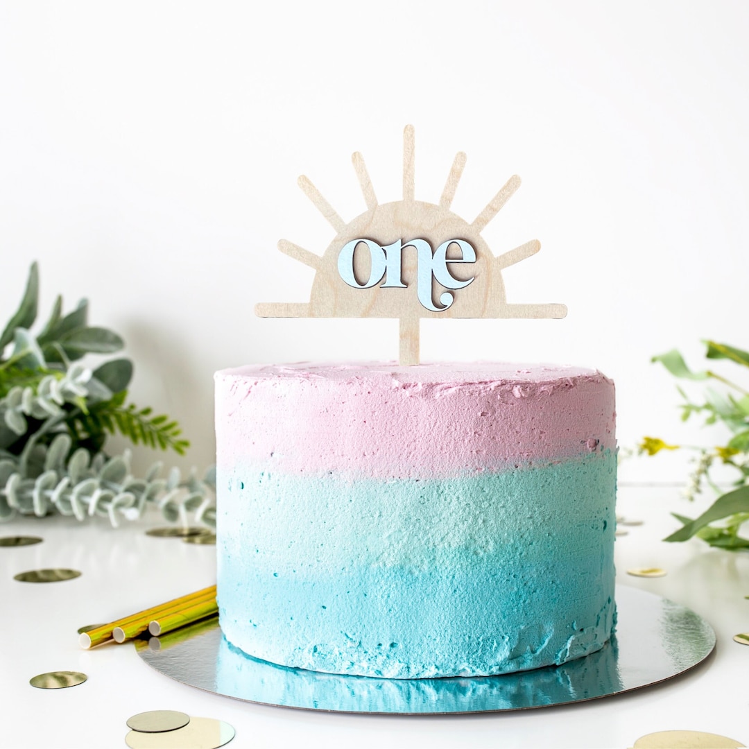 Sun Boho Cake Topper Sun ONE Smash Cake Beach Themed First - Etsy
